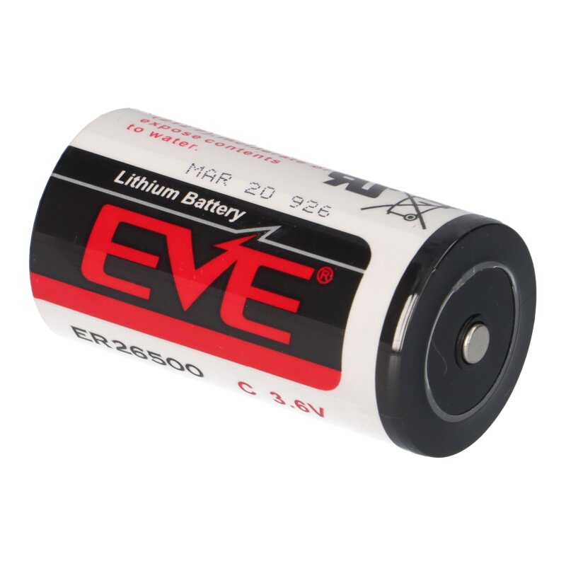 EVE ER26500 C 3.6V 8500mAh Li-SOCI2 Baby 26500