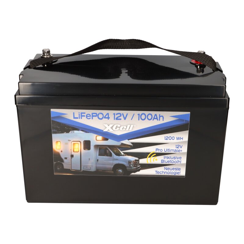 Xcell LiFePO4 Akku 12V (12,8V) 100Ah inkl. Bluetooth