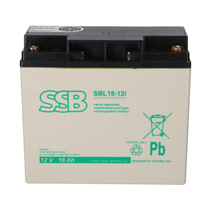 SSB Blei Akku SBL 18-12i AGM Batterie - 12V 18Ah