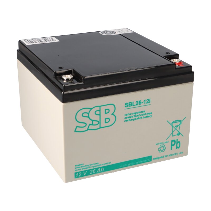 SSB Blei Akku SBL 26-12i AGM Batterie - 12V 26Ah