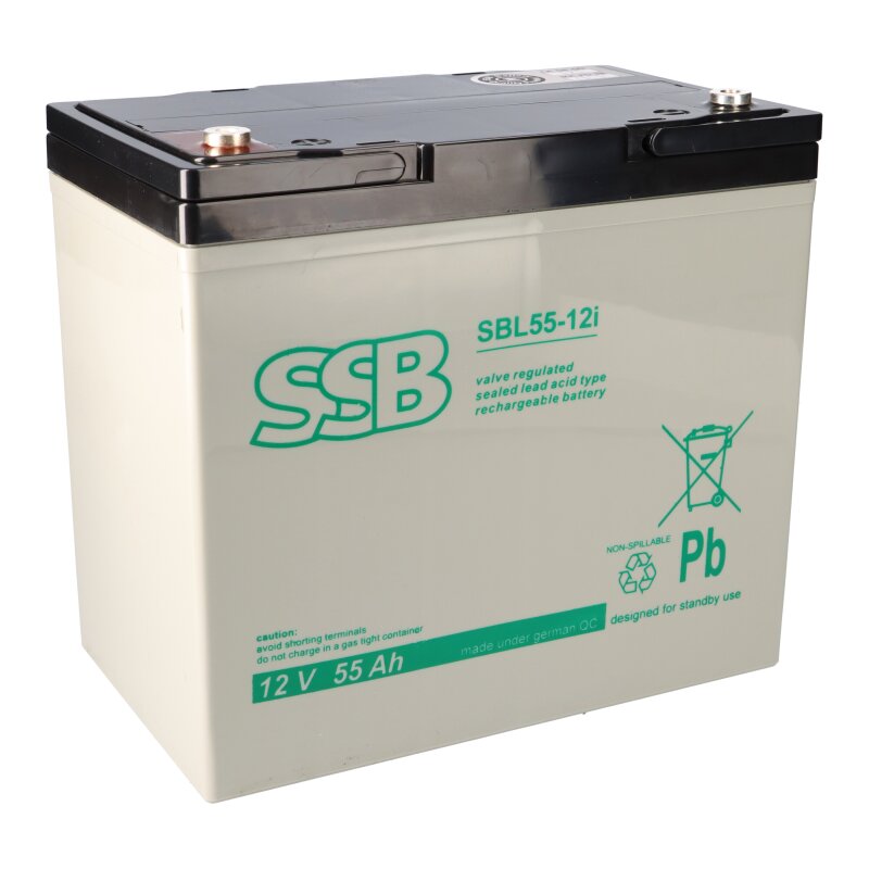 SSB Blei Akku SBL 55-12i AGM Batterie - 12V 55Ah