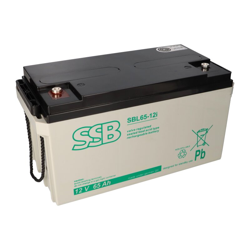 SSB Blei Akku SBL 65-12i AGM Batterie - 12V 65Ah