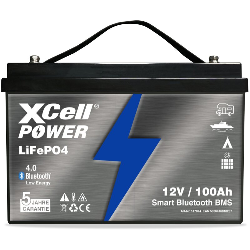 XCell LiFePO4 Akku 12V / 100Ah Pro Ultimate inkl. Bluetooth