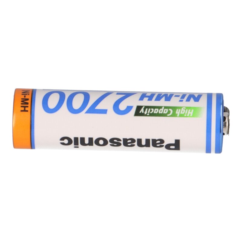 Panasonic AA 2700mAh 1,2V Ni-MH Modellbau-Akku mit U-Lötfahne
