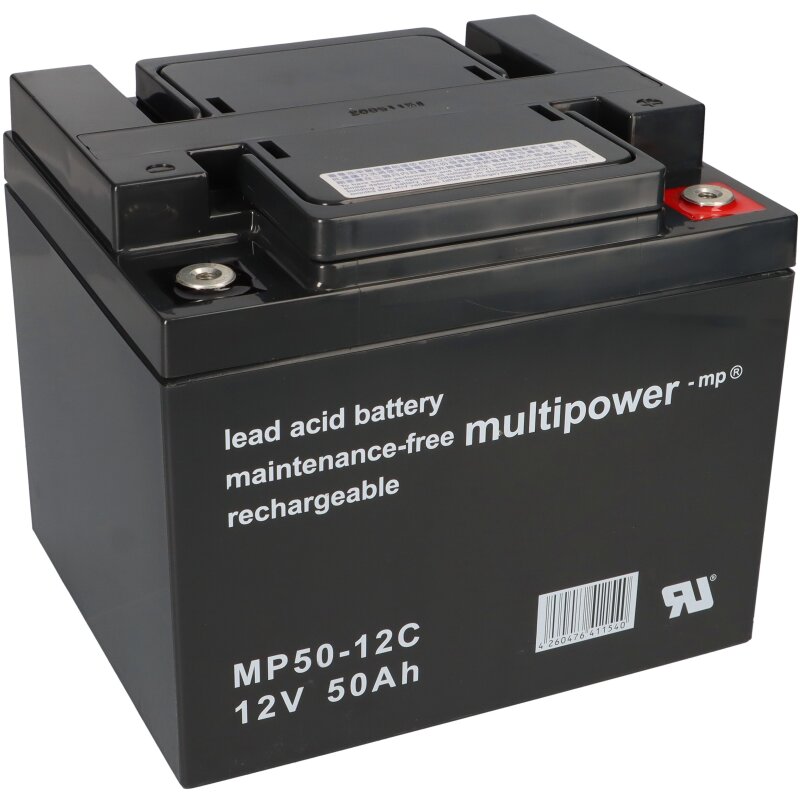 Multipower 12V 50Ah Bleiakku AGM MP50-12C günstig kaufen