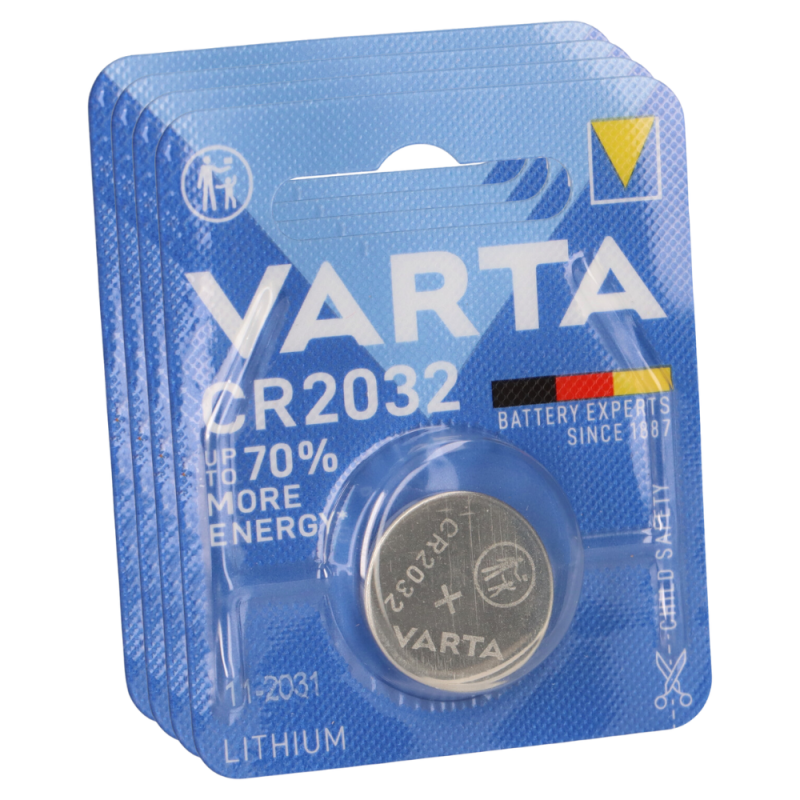 4x VARTA CR 2032 Lithium-Knopfzelle: Zuverlässige Stromversorgung