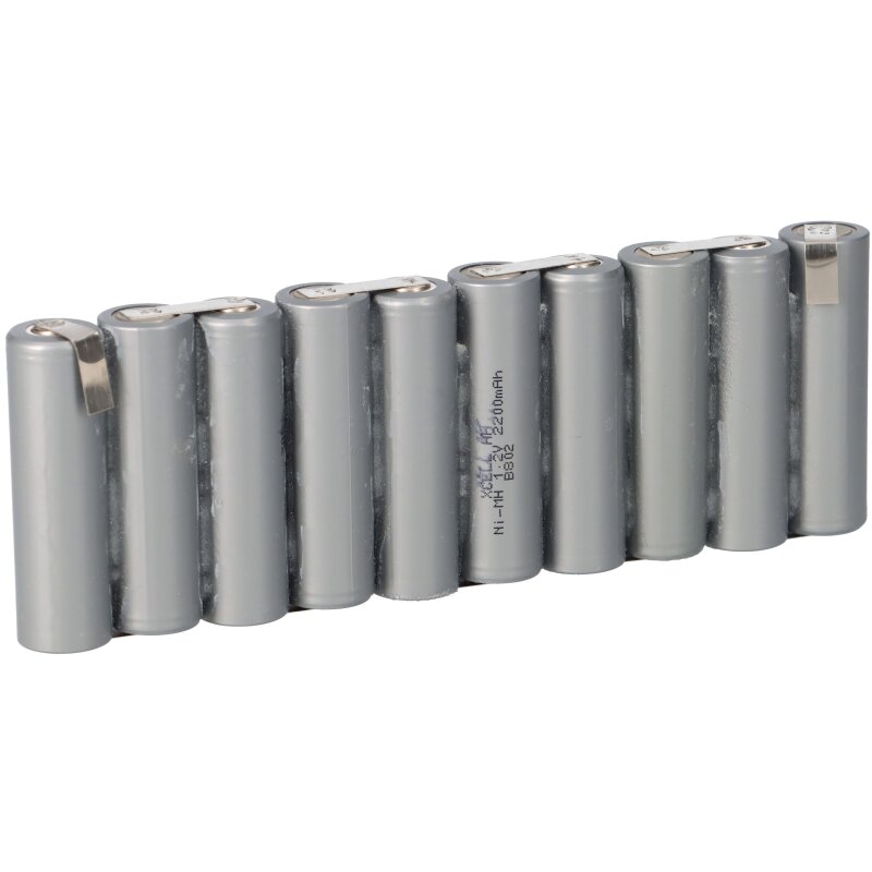 12V 2200mAh 10er Reihe Akkupack Mignon AA F1x10