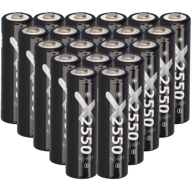 20x XCell Mignon Akku AA LSD Plus Ni-MH 1,2V 2550mAh