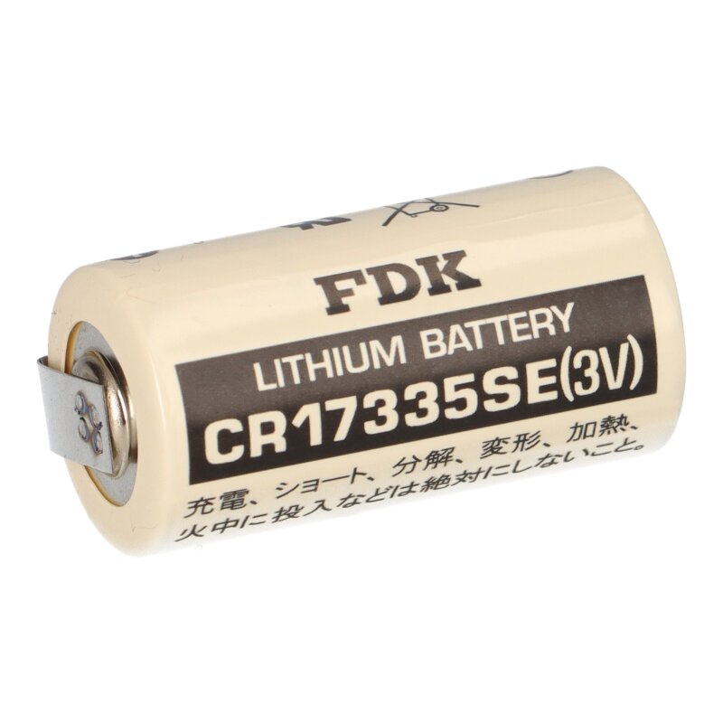 4x FDK Lithium 3V Batterie CR 17335SE 2/3A Zelle LF U-Form
