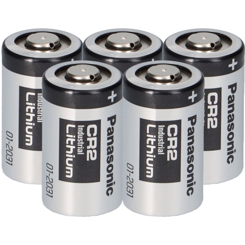 5x Panasonic CR2 Lithium 3V 850mAh CR17355 DLCR2 EL1CR2