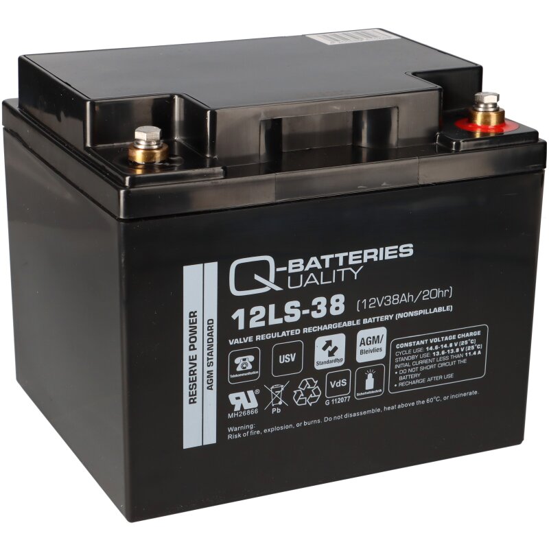 Q-Batteries 12LS-38 12V 38Ah Blei-Vlies-Akku AGM kaufen