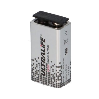 10x Ultralife U9VL-J-P 9V Block Lithium Batterie 1200mAh kaufen
