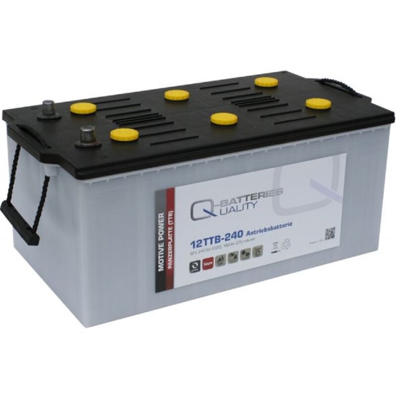 Geschlossene Blockbatterie 12TTB-240 Q-Batteries 12V 240Ah