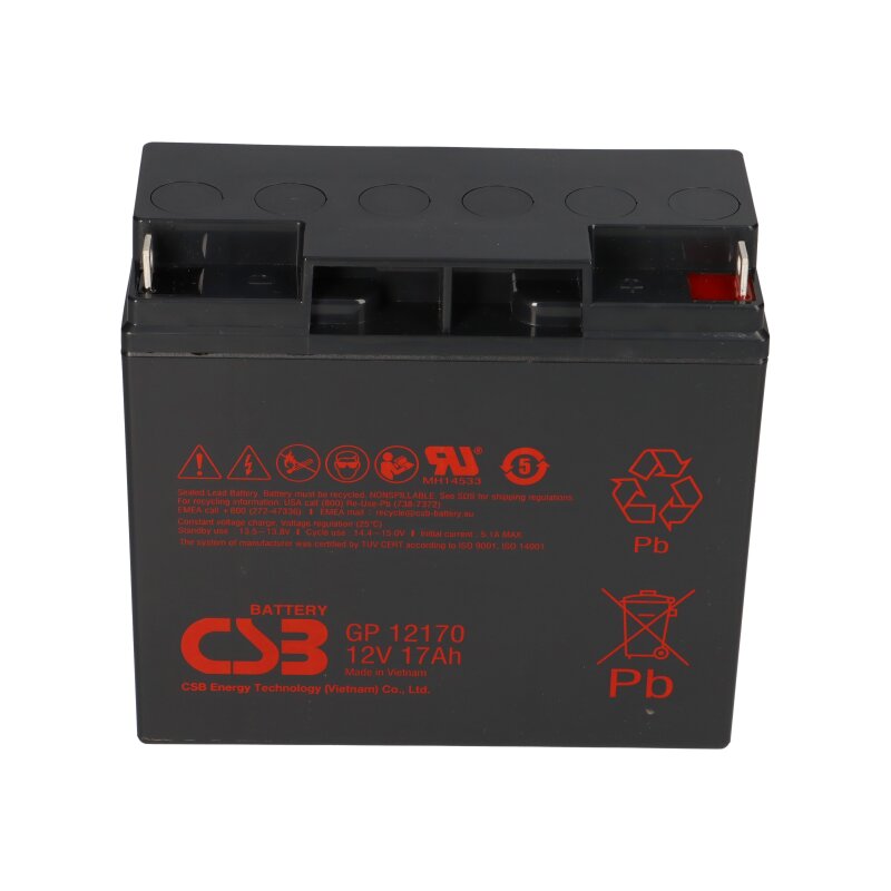 CSB AGM Bleiakku GP12170 12V 17Ah M5 Flachpol online kaufen