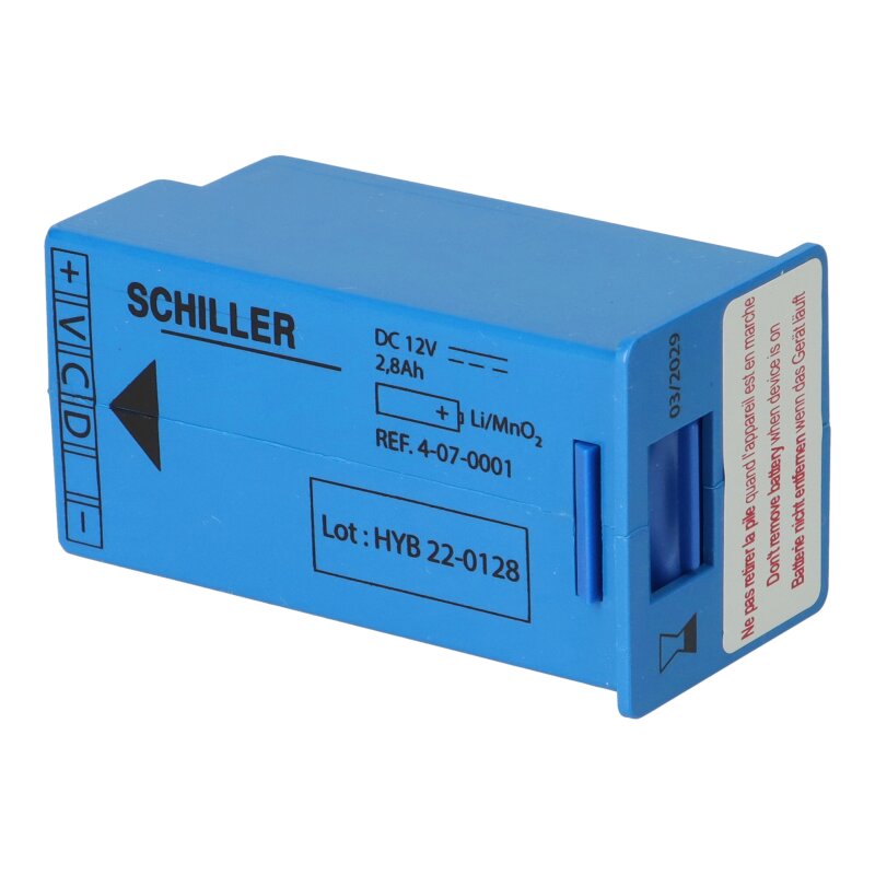 Batterie für Bruker Schiller Defi Fred Easy - 12V 2,8Ah