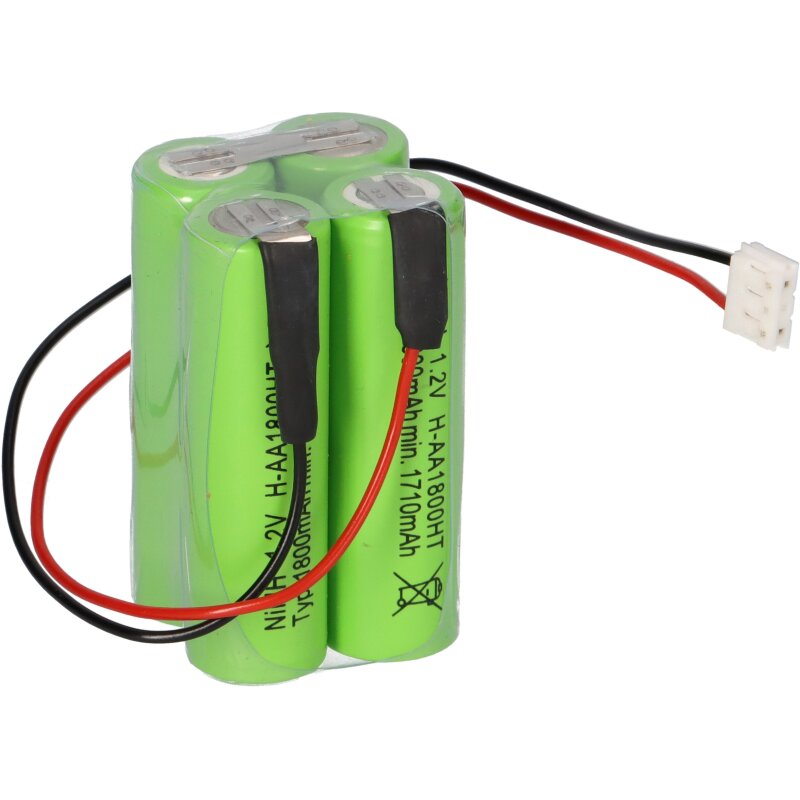 NiMH 4820Q 4,8V NiMH Akku 1800mAh 32cm Kabel + Stecker