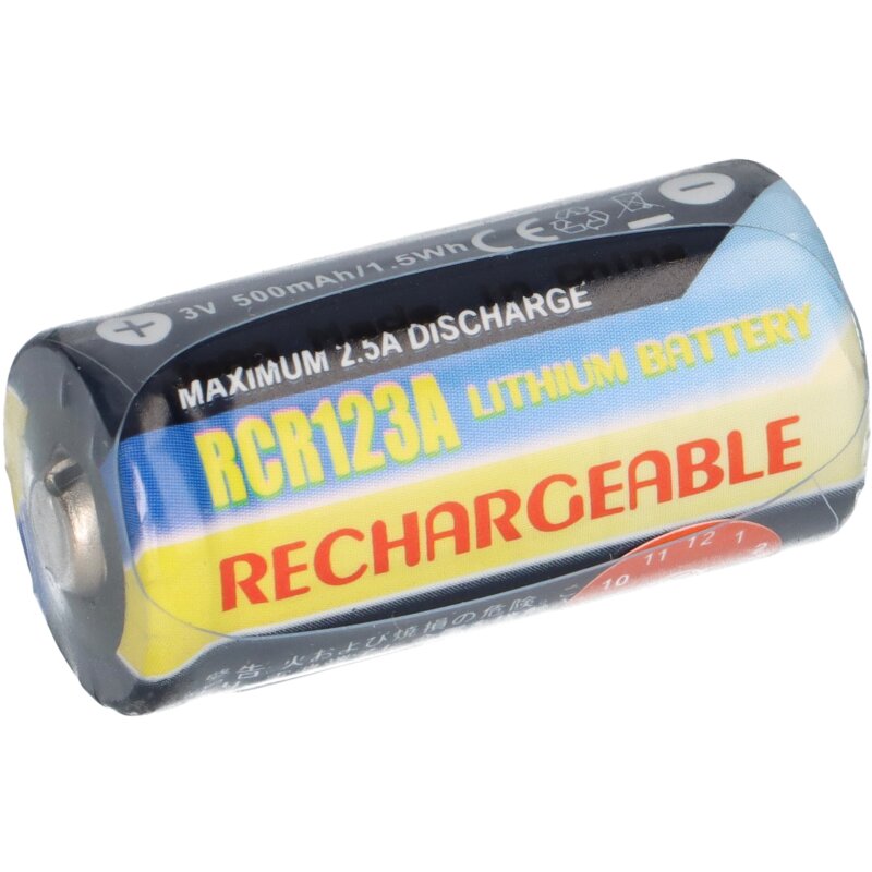 Akku CR V 123 A LiFePo4 500mAh 3V Typ CR123A